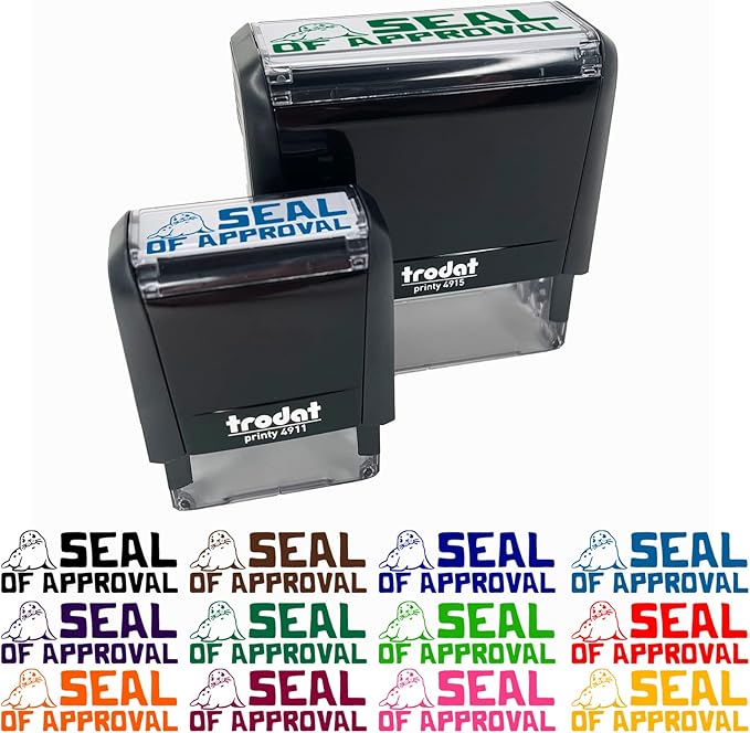 Amazon.com : Seal of Approval Teacher Student School Self-Inking Rubber ...