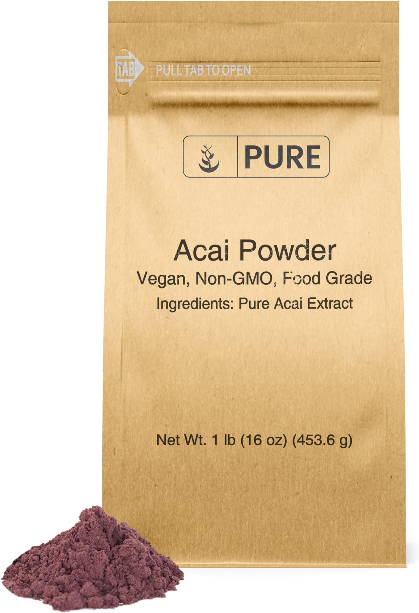 Amazon.com: PURE ORIGINAL INGREDIENTS Acai Powder (1 lb) Superfood ...