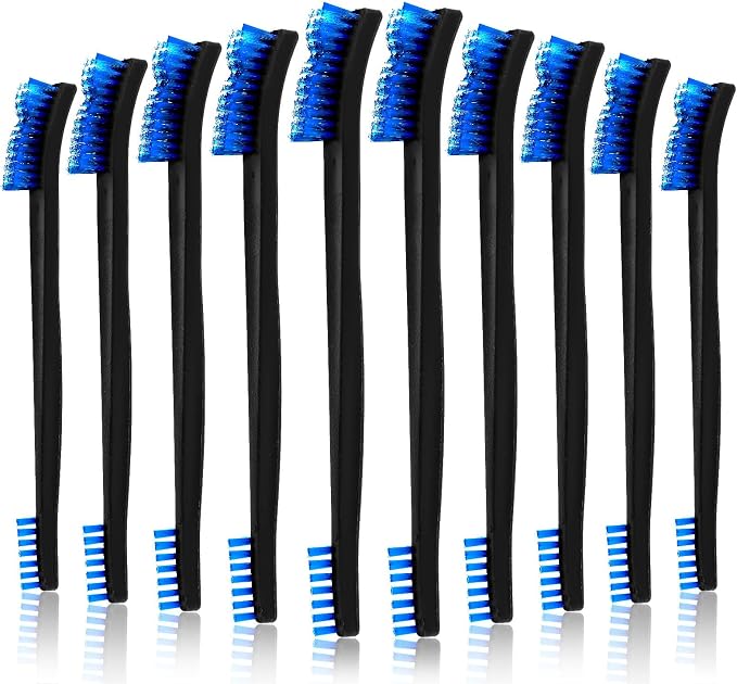 TIESOME Double-Ended Nylon Detailing Crevice Brushes 7Inch All Purpose ...