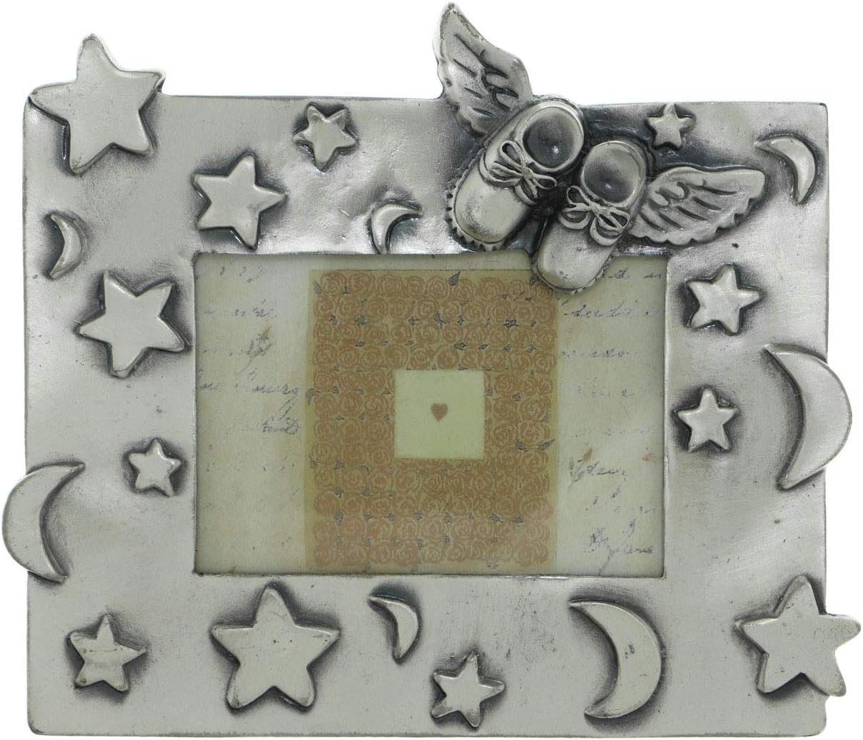 Amazon.com: Pewter picture frame with moons and stars and a pair of ...