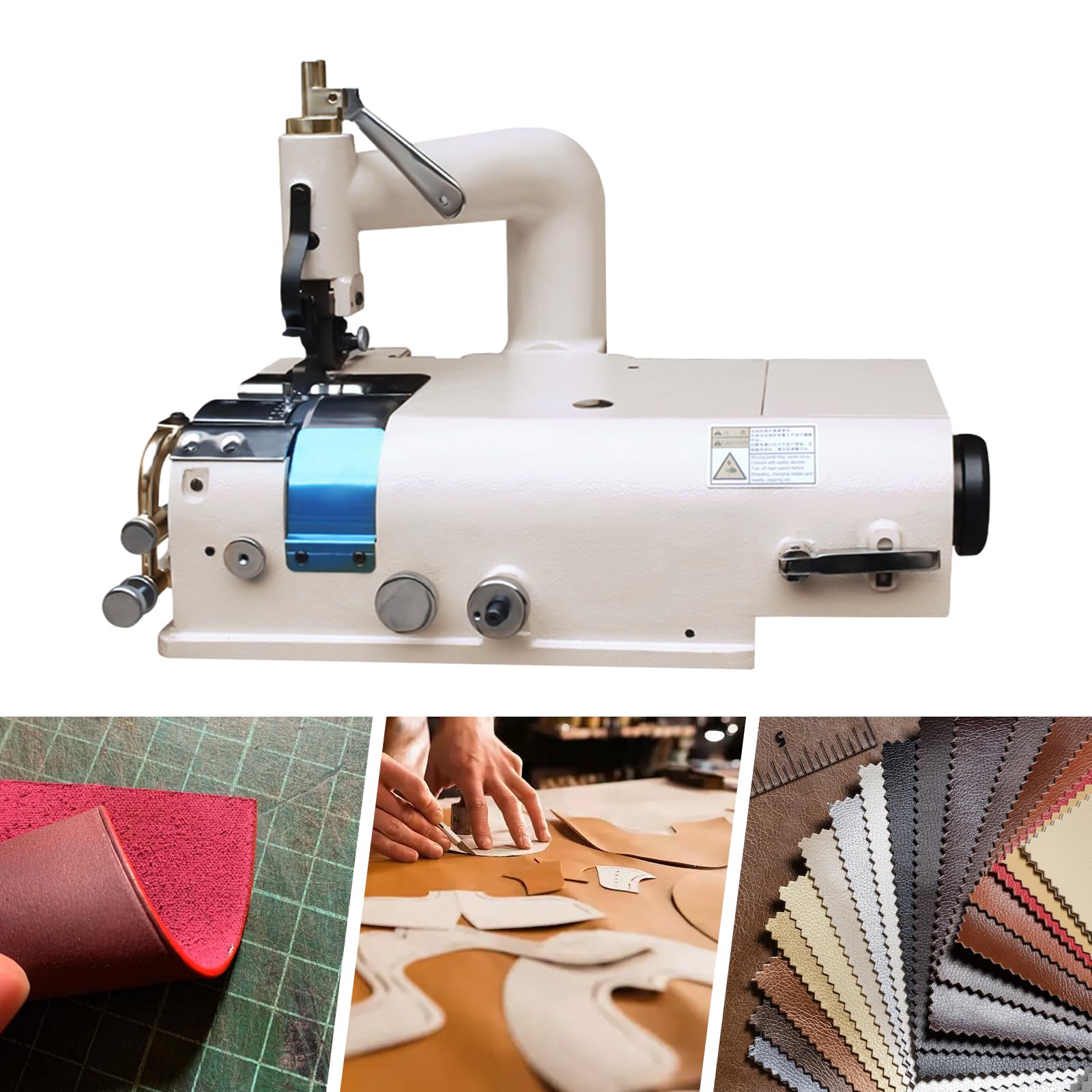 Snapklik.com : Leather Skiving Machine Head, SM-801 1200RPM Electric ...