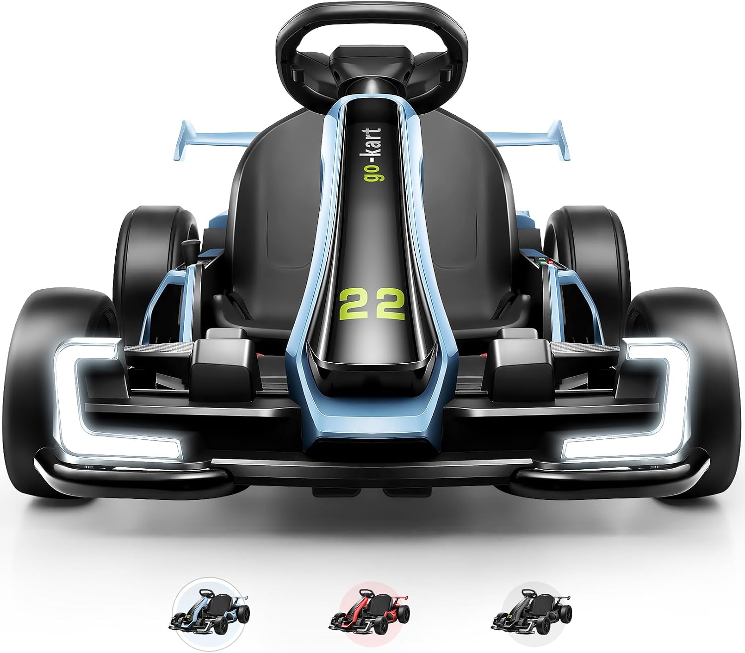 Amazon.com: Hikole 24V Electric Go Kart for Kids Ages 6-12-14, 300W ...