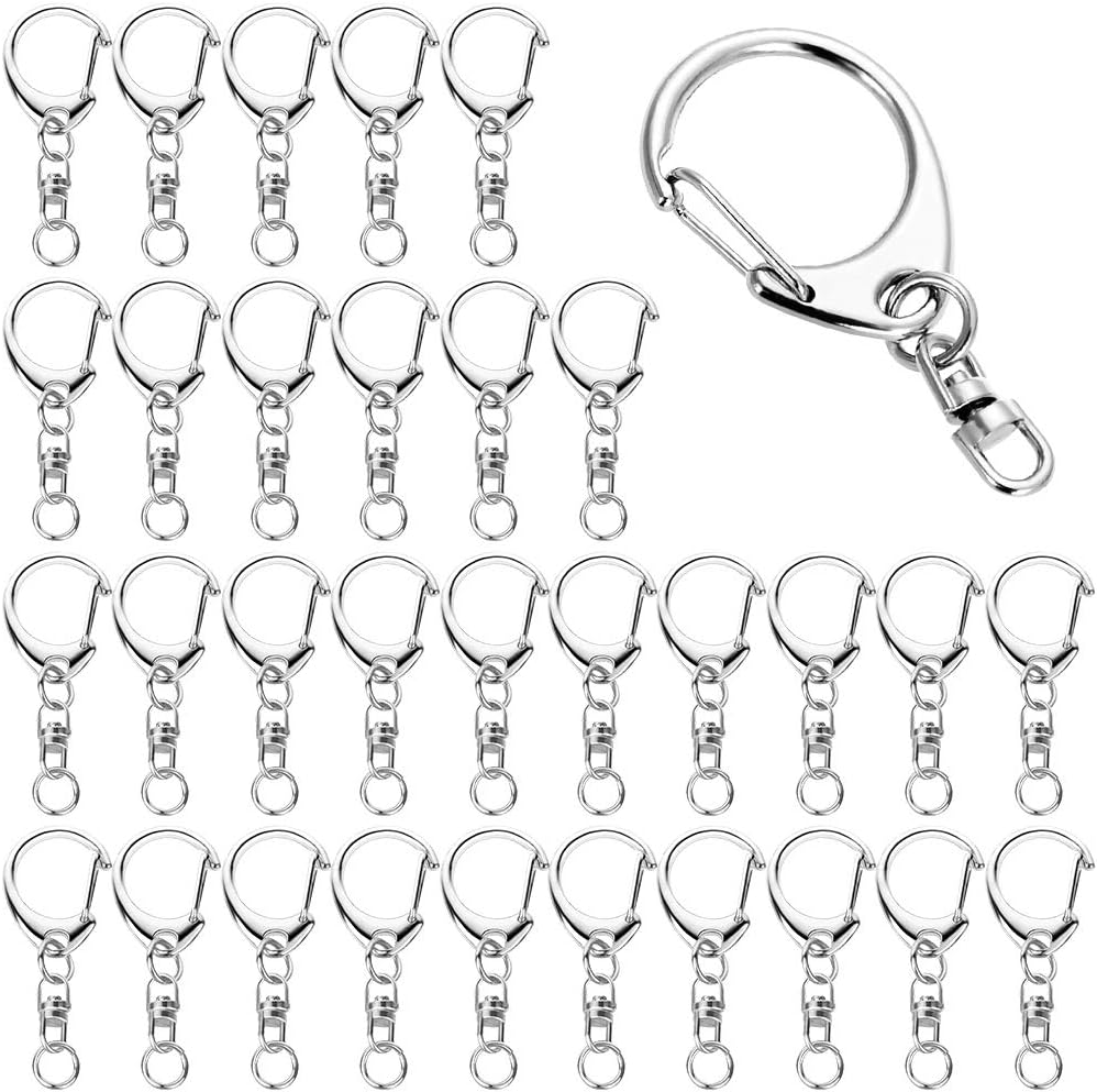 Amazon.com: Roctee 50 pcs Lobster Clasp Key, Keychain Clip, Swivel ...