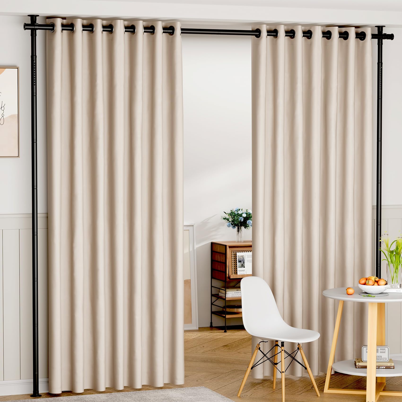 Amazon.com: MABOZOO Room Divider Curtains for Living Room,Pleated ...