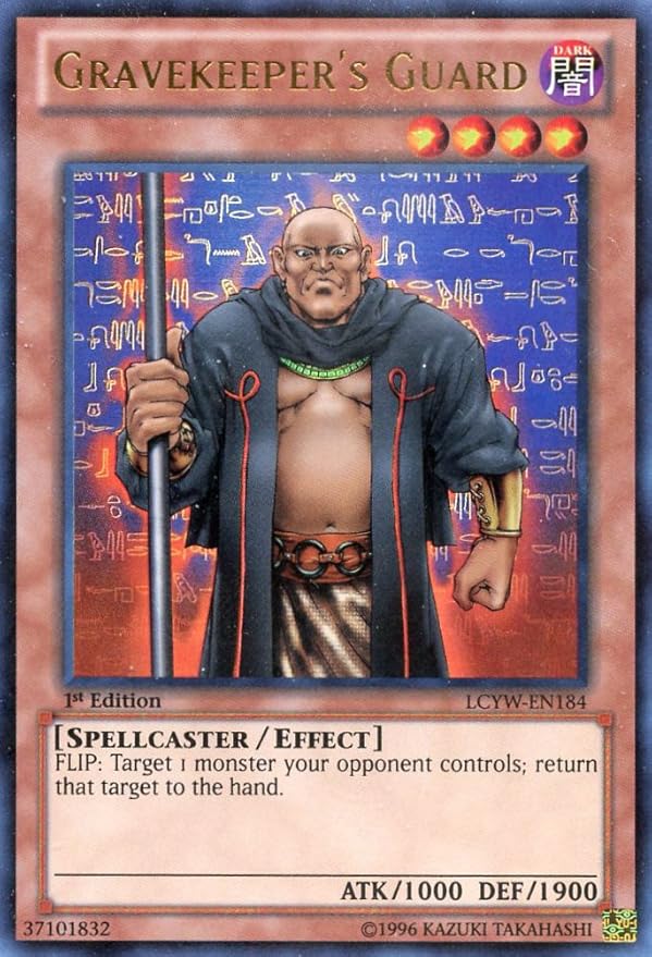 Amazon.com: YU-GI-OH! - Gravekeeper's Guard (LCYW-EN184) - Legendary ...