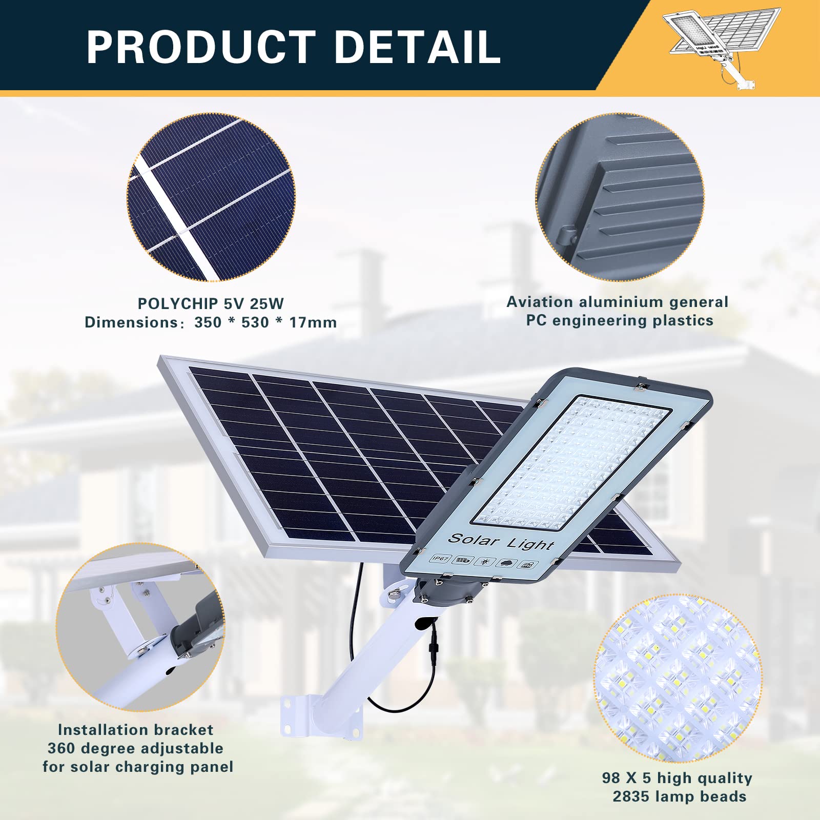 800w Solar Street Light Outdoor Waterproof IP67 Endurance Lights Street ...