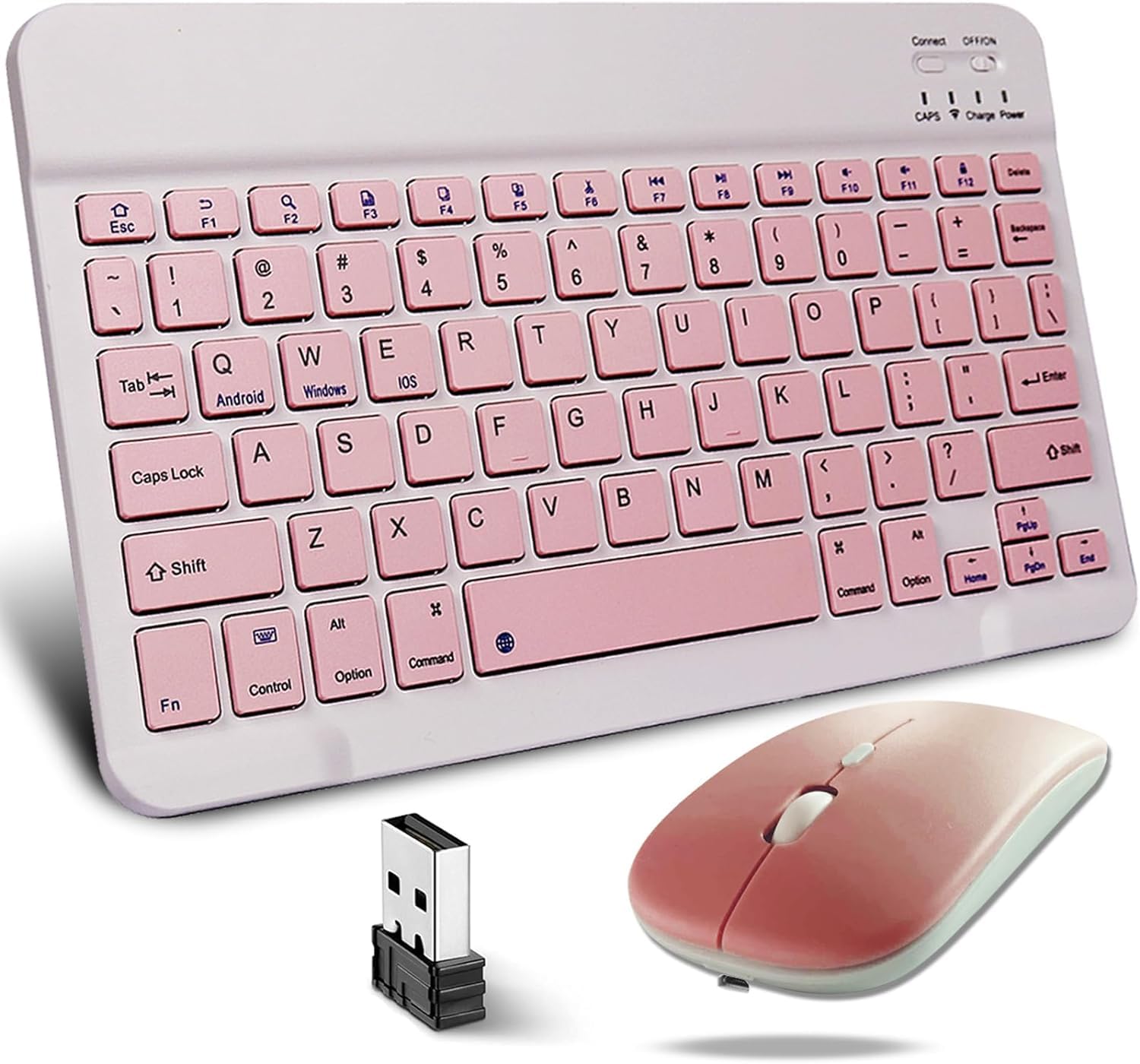 Amazon.com: Generic Wireless Bluetooth Keyboard and Mouse Mice Set Dual ...