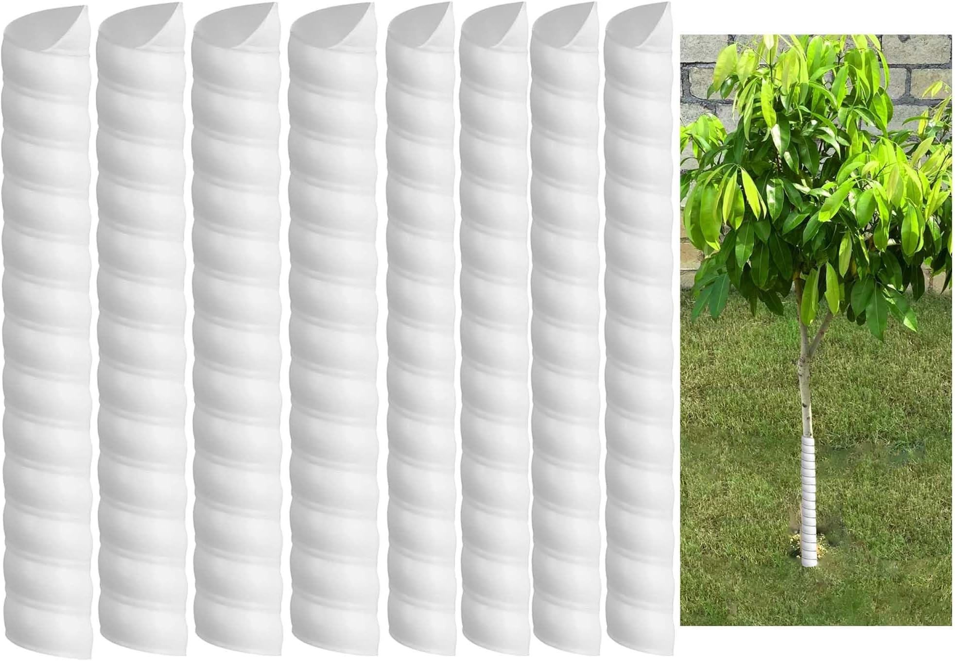Amazon.com : MYSENLAN Tree Trunk Protector,Spiral Tree Guards for ...