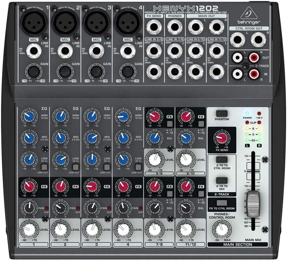 Behringer 1202 12 Input 2 Bus Mixer : Amazon.co.uk: Musical Instruments ...