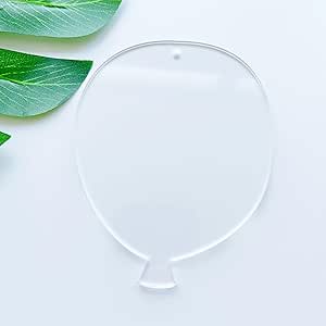 Amazon.com: 6 Pcs Acrylic Balloon Blanks, Balloon Shape, Craft Shape ...