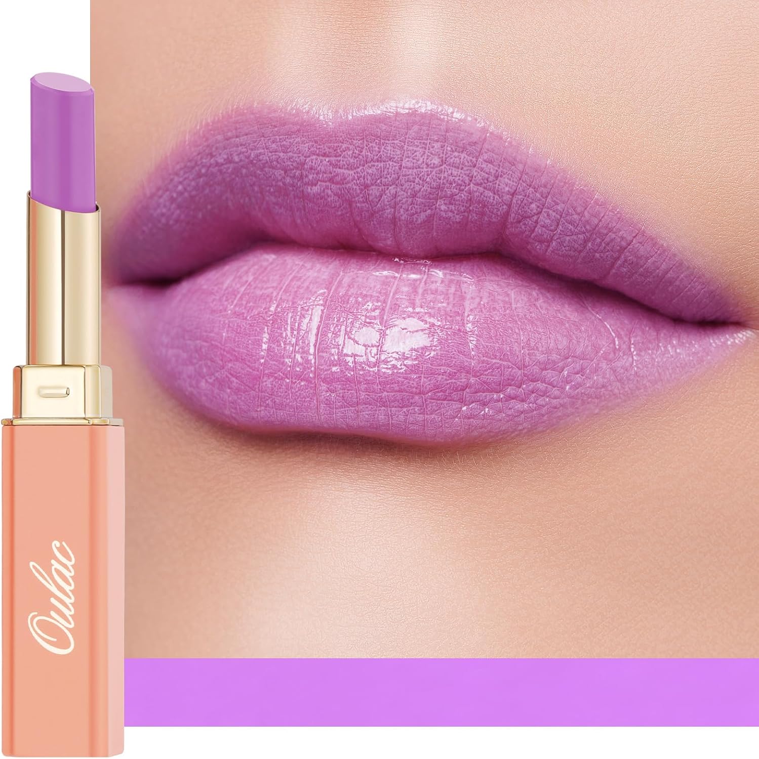 Oulac Light Lavender Lipstick - Moisture Shine Lipsticks for Women ...