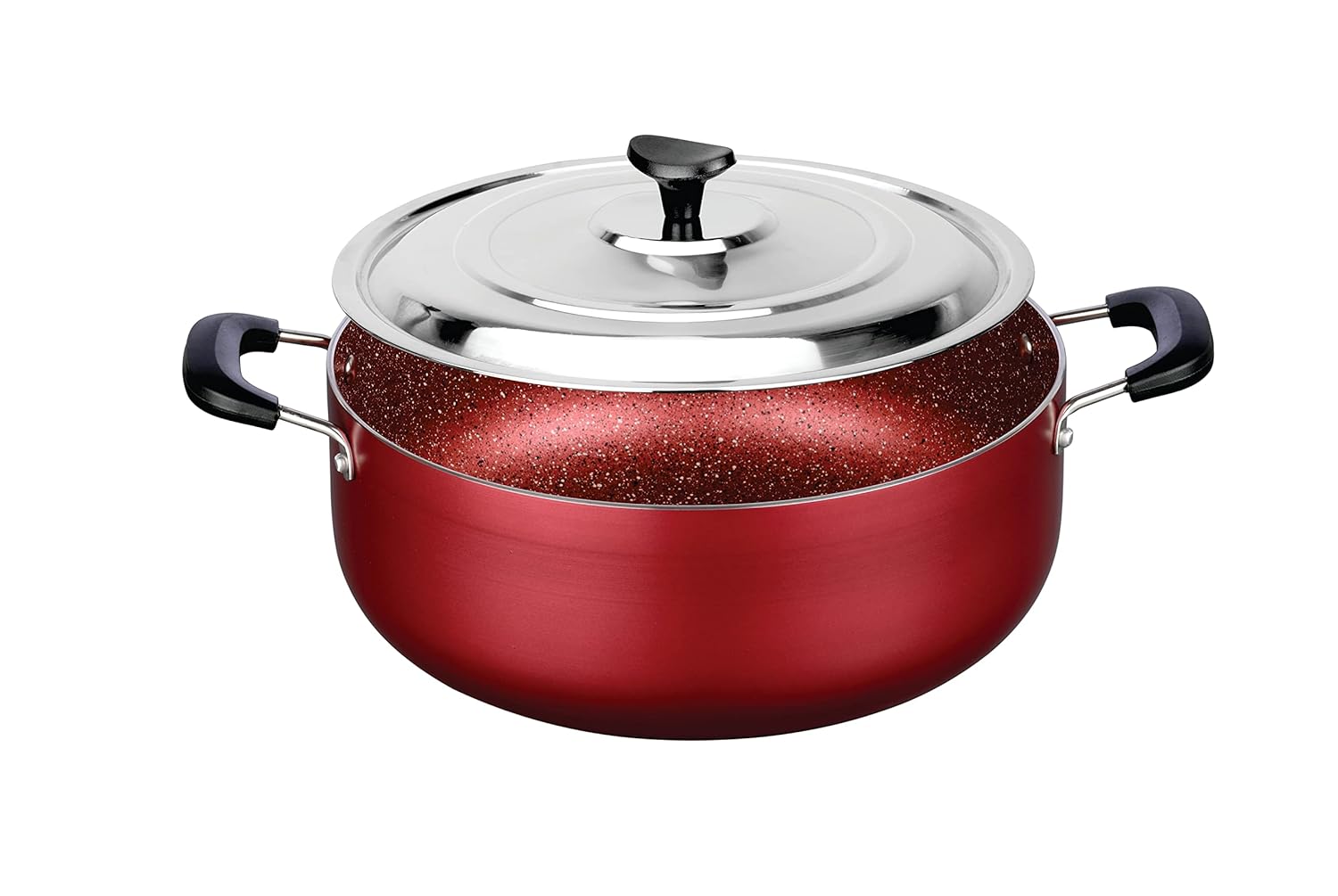 Jaipan Wonder Non Stick Jumbo Biryani Pot with SS Lid | 4.5 Litre | 2 ...