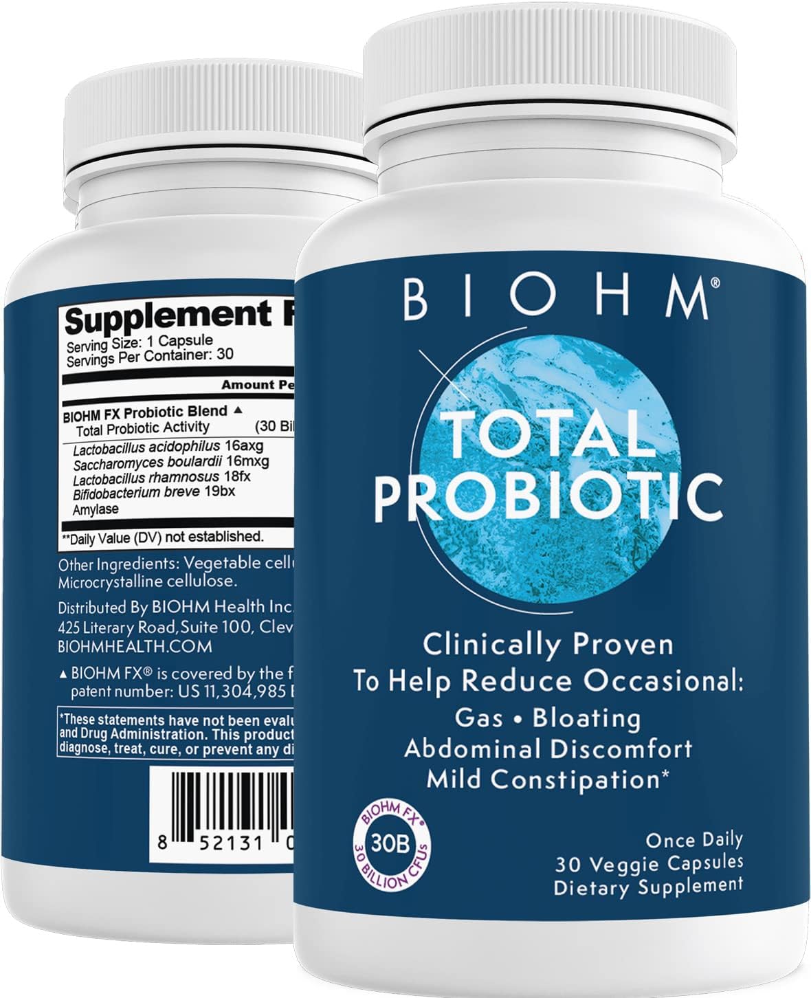 BIOHM 30 Billion CFU Probiotic, Natural, Digestive Enzymes, Immune ...
