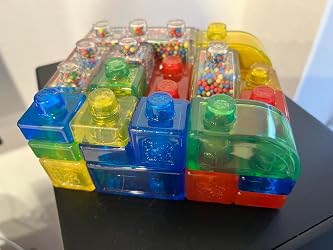 Amazon.com: Jelly Blox Stash 'N Stack 2-in-1 Storage Case Including 30 ...