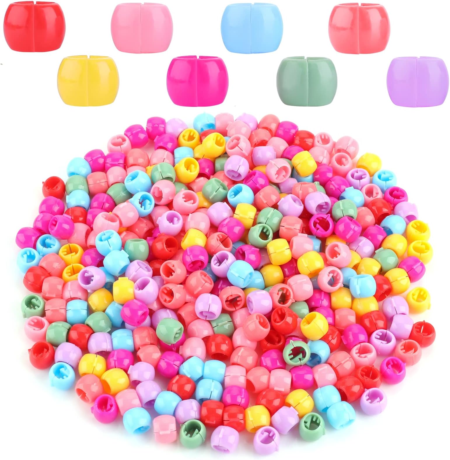 Amazon.com : 100 Mini Rainbow Hair Clips and Tiny Claws for Hair Braids ...