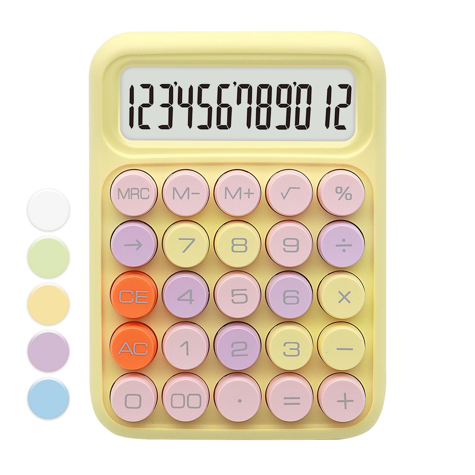 Amazon.com : Yellow Calculator, UPIHO Standard Calculator, Colorful ...