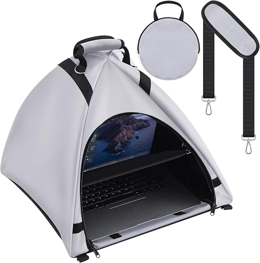 Amazon.com: GliCraft Foldable Laptop Sun Shade and Water Resistant Tent ...