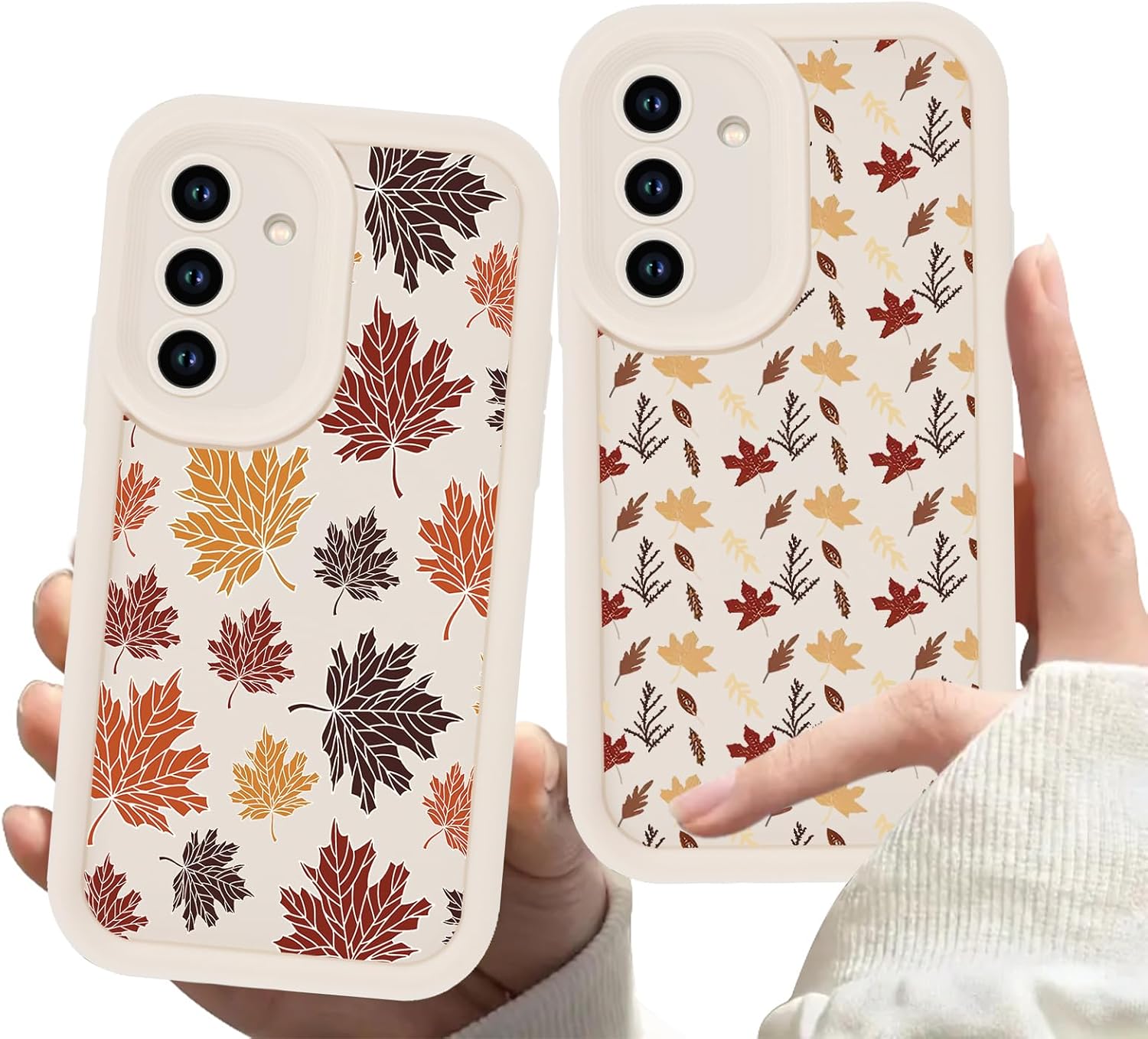 Amazon.com: Aesthetics Autumn Fall Maple Leaf Phone Cases for Samsung ...