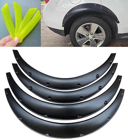 Amazon.com: 2*(83CM+89CM) Universal Car Fender Flares - 4-Piece Set ...