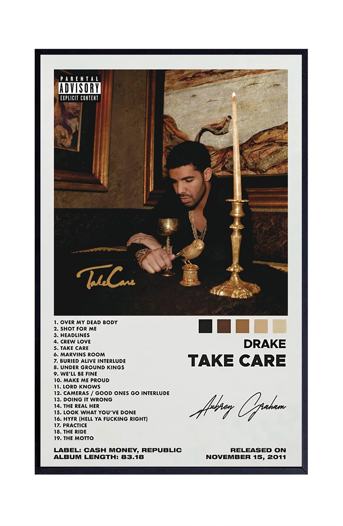 Amazon.com: XIHOO Kerry dober Drake-Take Poster Care Album Cover Poster ...