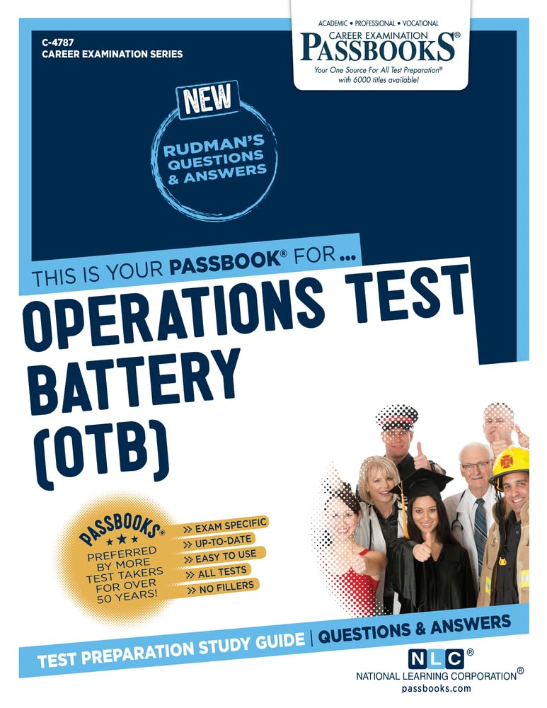 Operations Test Battery (OTB) (C-4787): Passbooks Study Guide (4787 ...