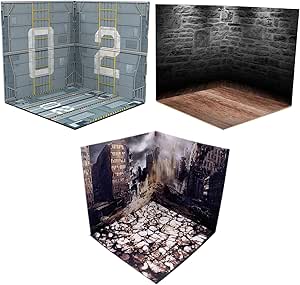 Amazon.co.jp: Eigell 3x 1/12 Scale Action Figure Background Doll ...