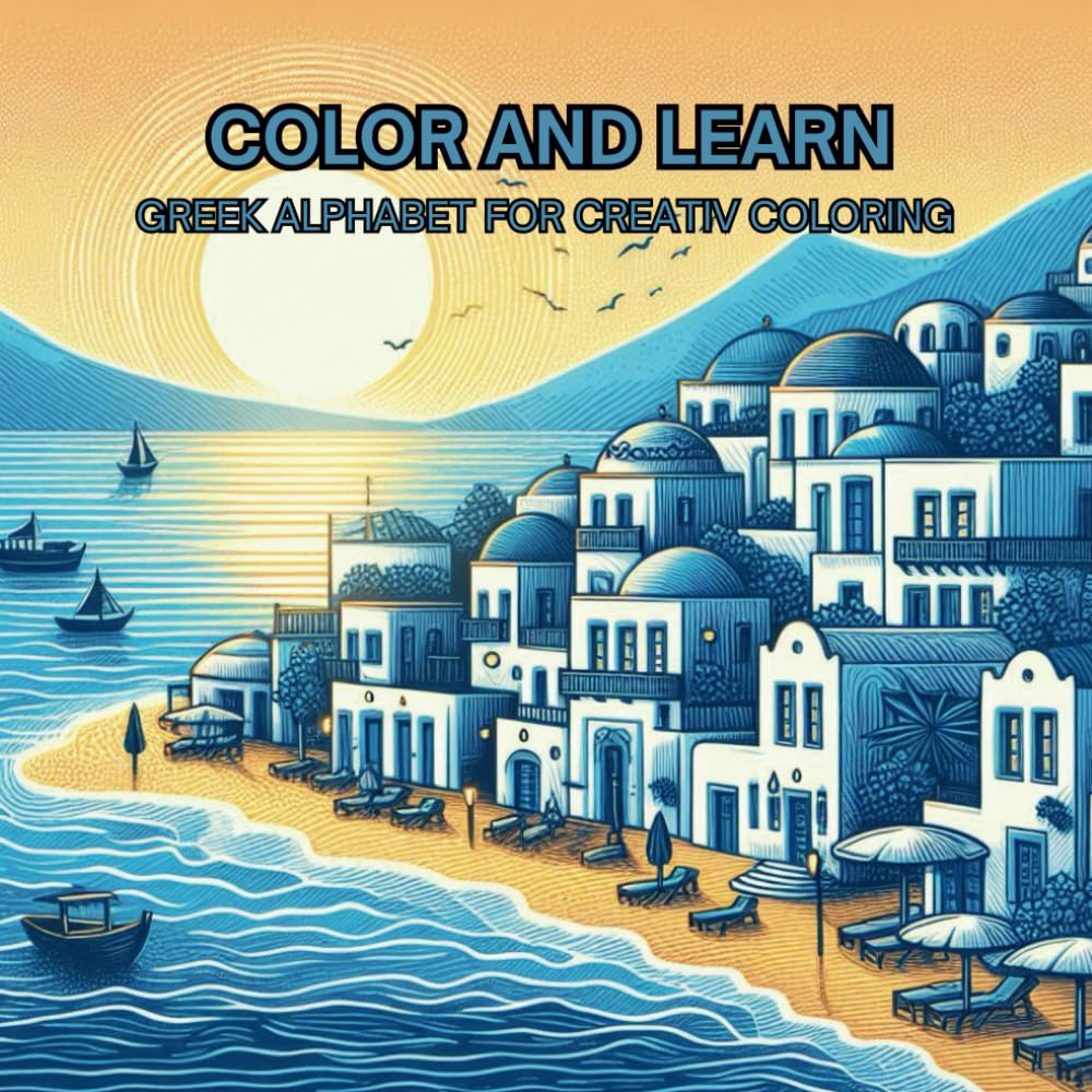 "Color and Learn" the Greek Alphabet Coloring Book: CatPrintStudio ...