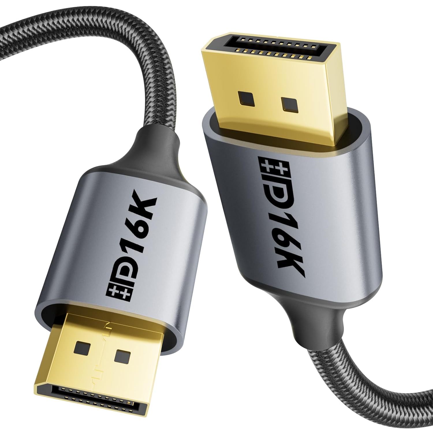 Amazon.com: SWITCHFLUX 16K DisplayPort Cable 10FT [16K/8K, 4K@240Hz ...