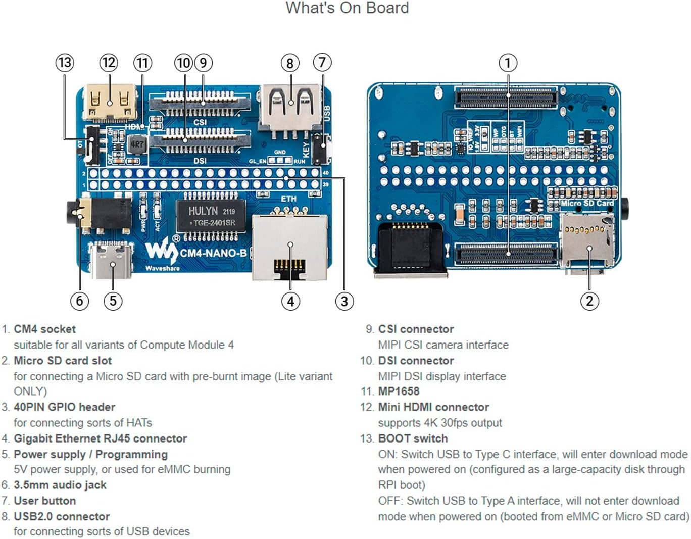 Nano Base Board (B) for Raspberry Pi Compute Module Philippines | Ubuy