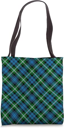 Amazon.com: Scottish Clan Lyon Tartan Plaid Tote Bag : Clothing, Shoes ...