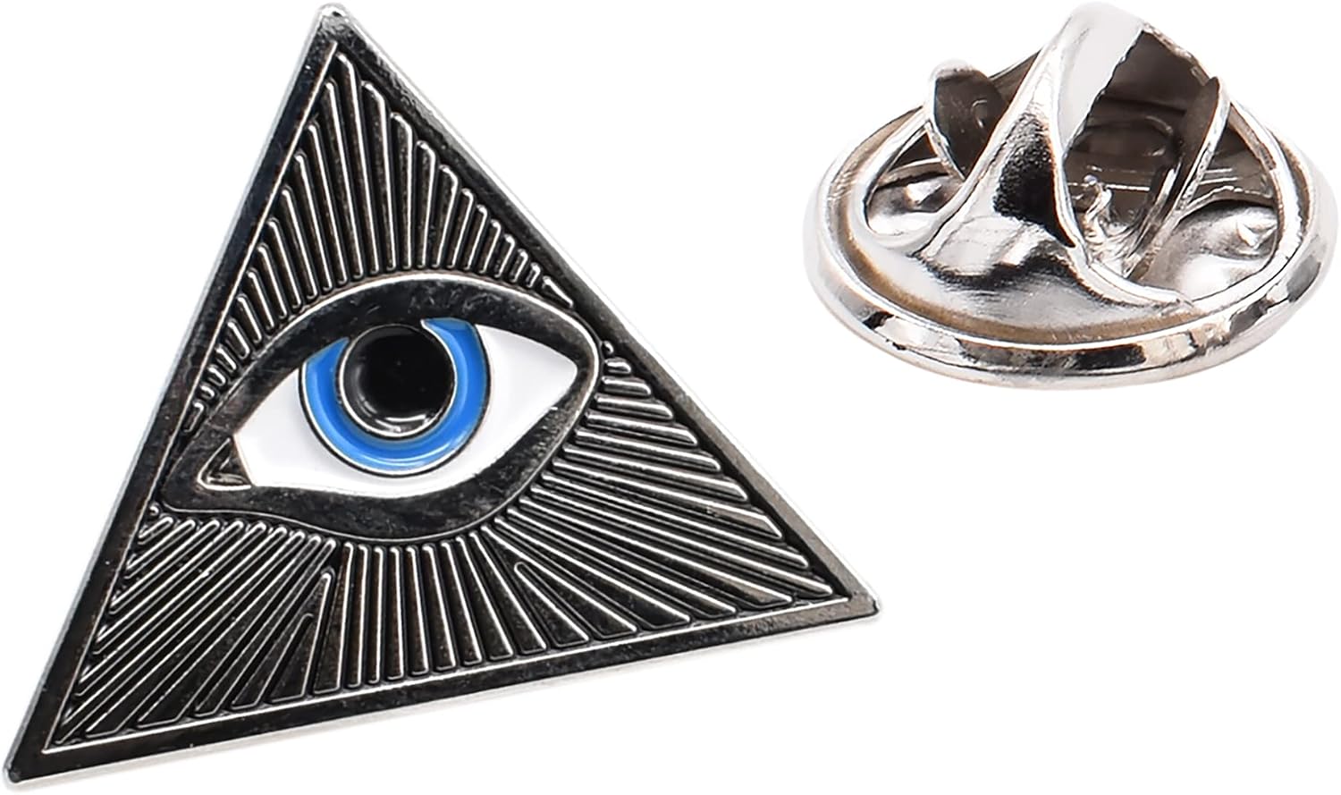 All Seeing Eye Design Metal Enamelled Pin Badge Tie Pin Lapel Badge ...