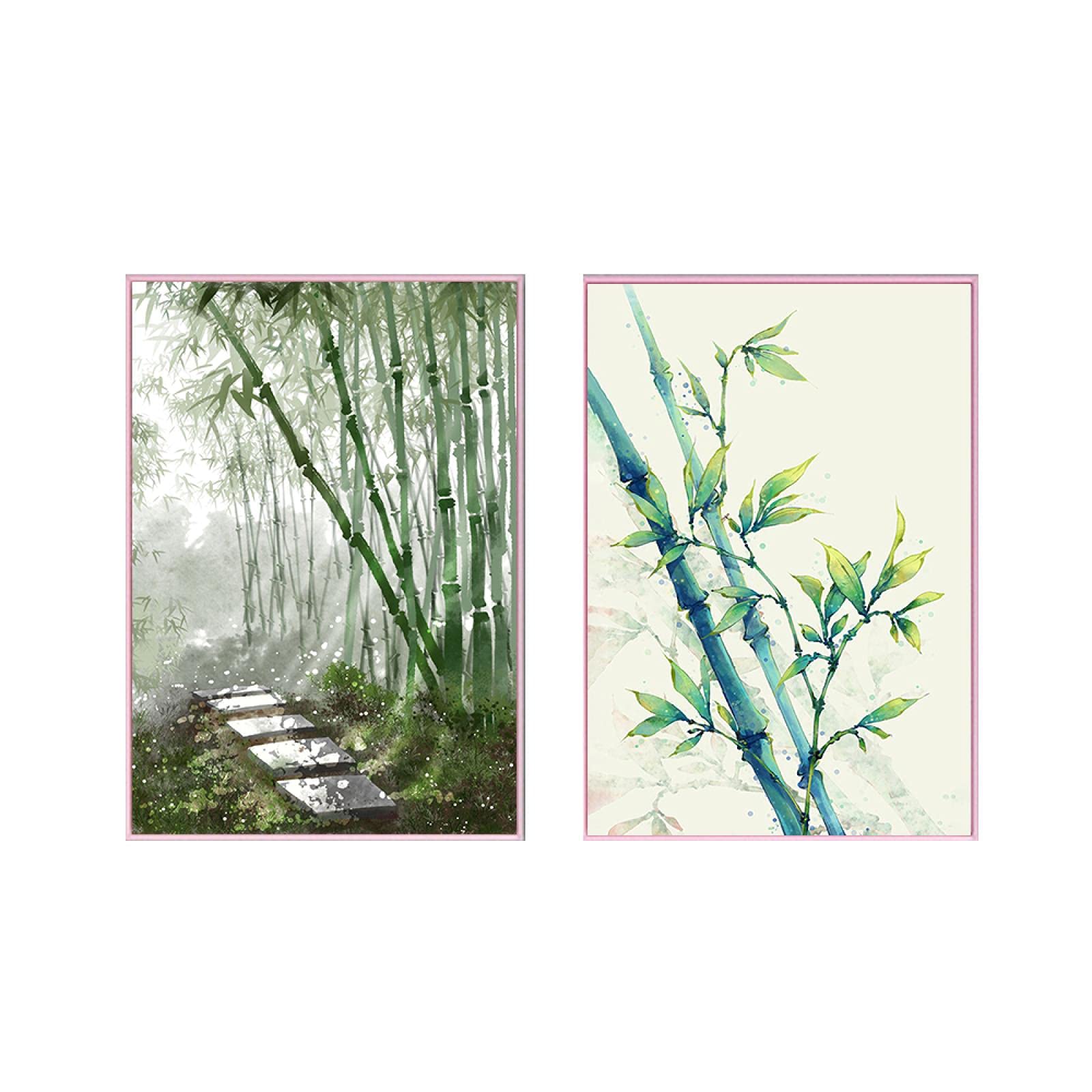 Chinese Watercolor Bamboo