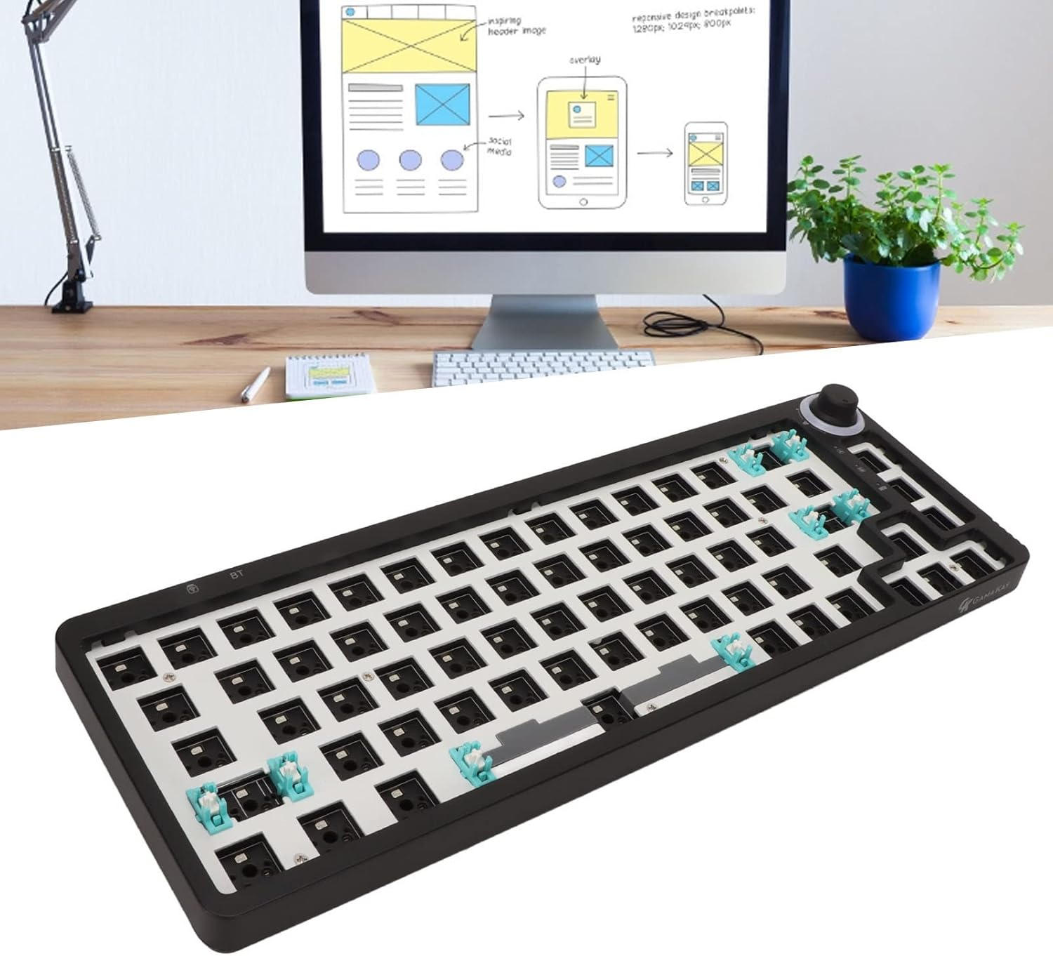 Amazon.co.jp: Modular DIY Mechanical Gaming Keyboard, DIY 67 Keys ...
