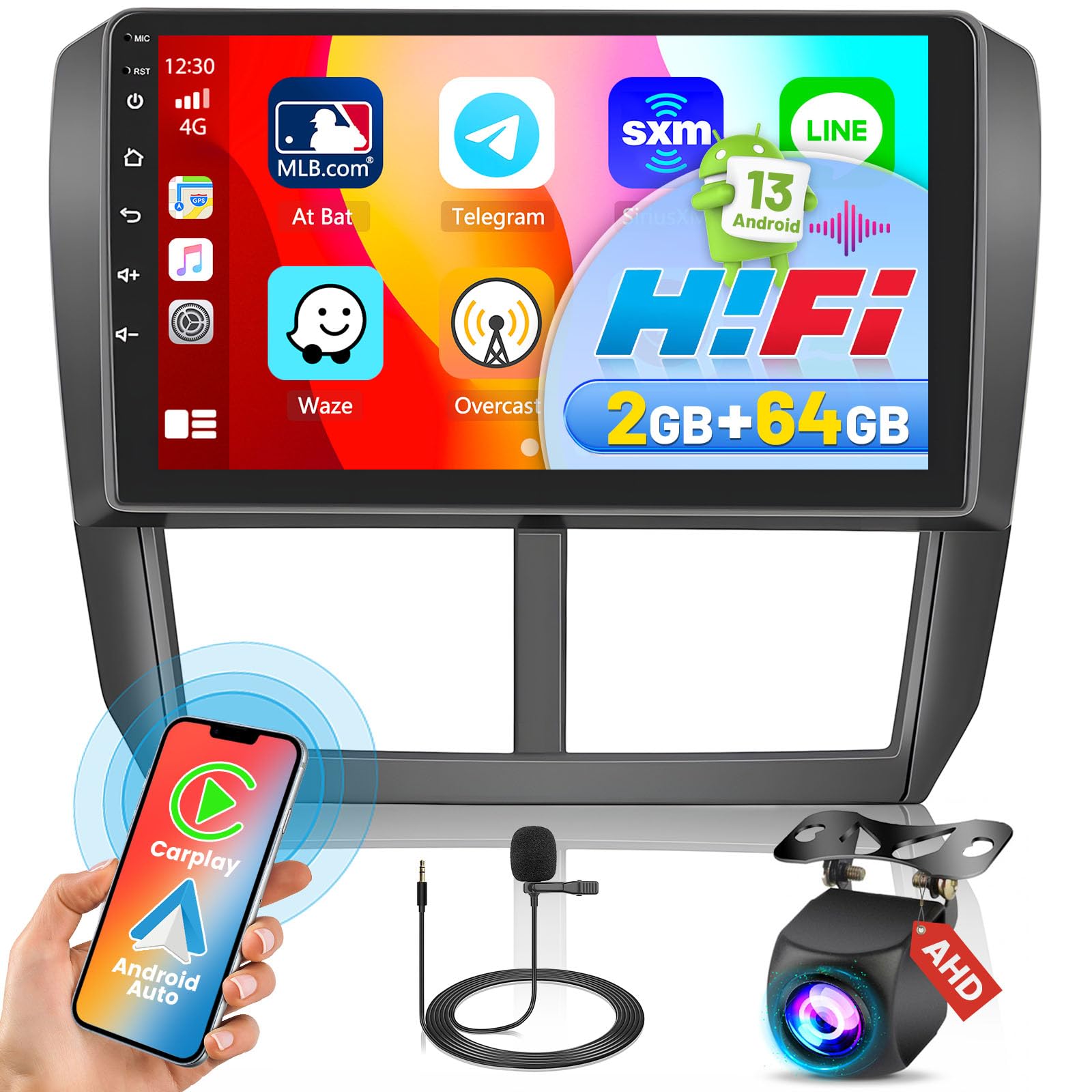 Snapklik.com : 2+64G For Subaru Forester Impreza WRX STI 2008-2012 Car ...