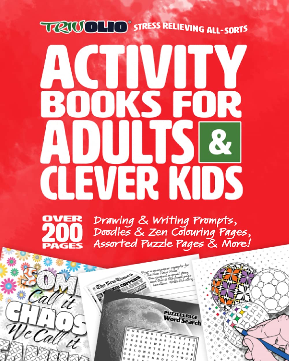Buy TRIVOLIO ACTIVITY BOOKS FOR ADULTS & CLEVER KIDS: Drawing & Writing ...