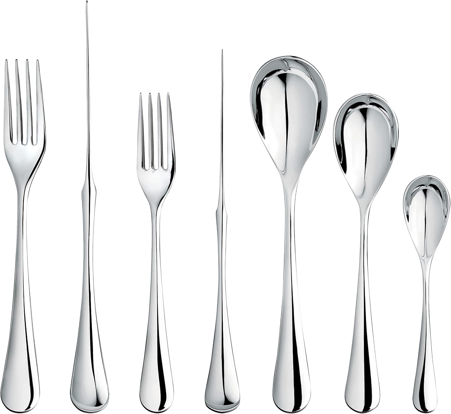 Robert Welch Ashbury Bright Cutlery Place Setting, 7 Piece. Made from ...