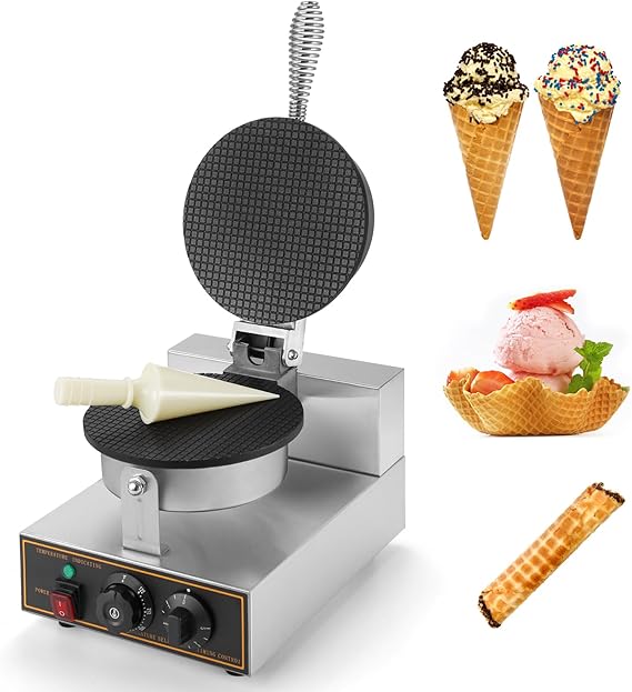 Amazon.com: IRONWALLS Commercial Waffle Cone Maker Machine, 110V 1200W ...