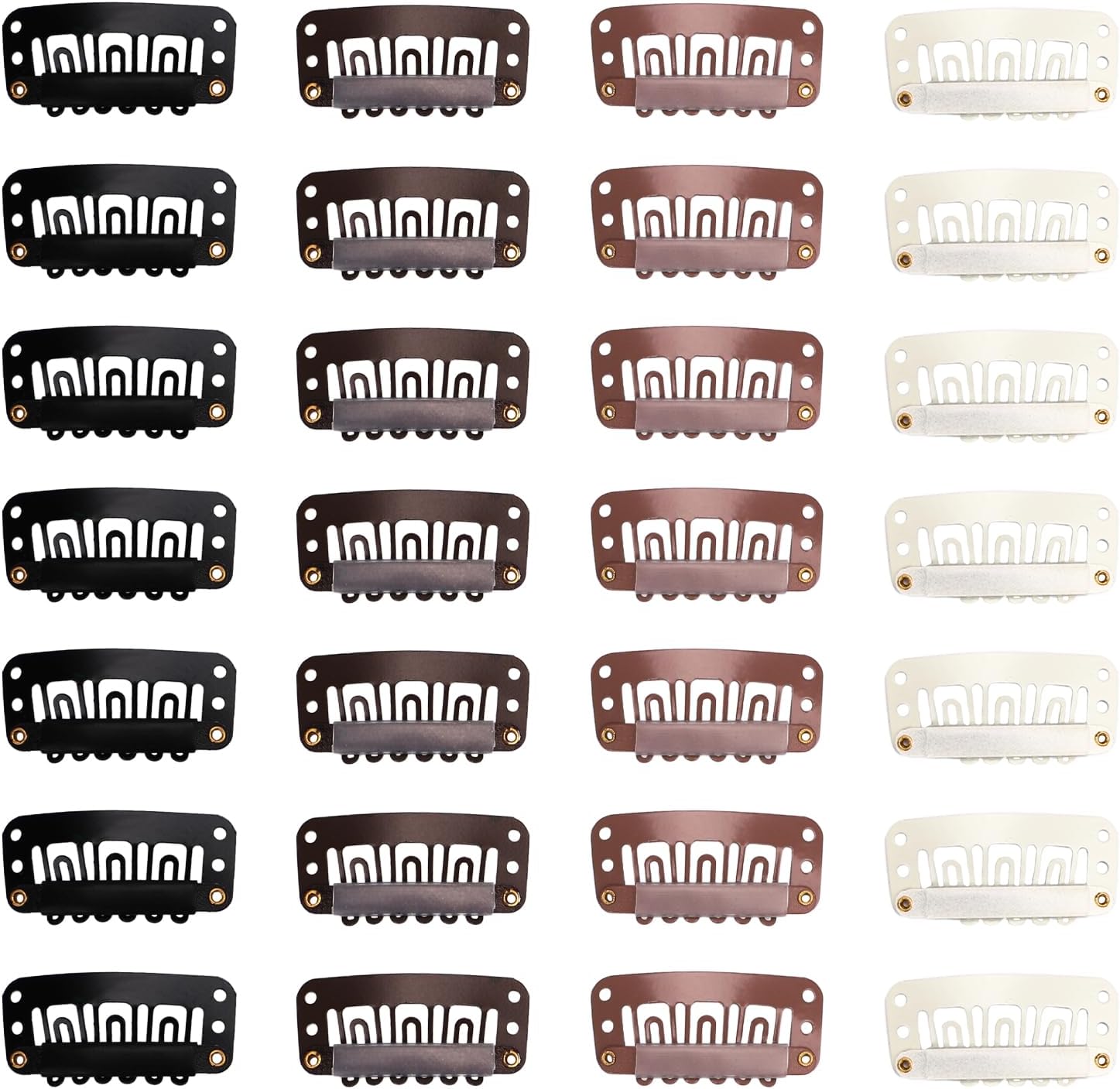 32pcs U Shape Wig Clips, Small Comb Hair Extension Clips with Soft ...