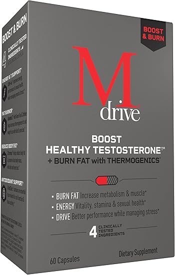 Amazon.com: Mdrive Boost and Burn Testosterone Booster and Fat Burner ...