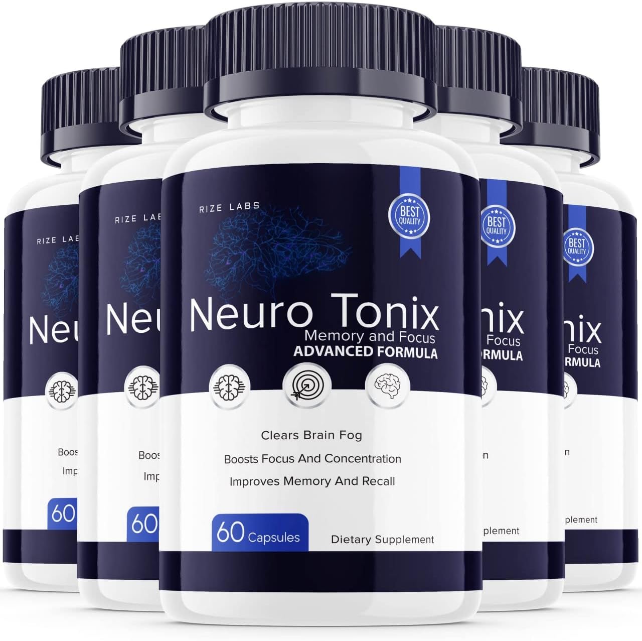 Amazon.com: rize labs Neuro Tonix Capsules for Memory and Focus, Advanced Formula Boosts ...