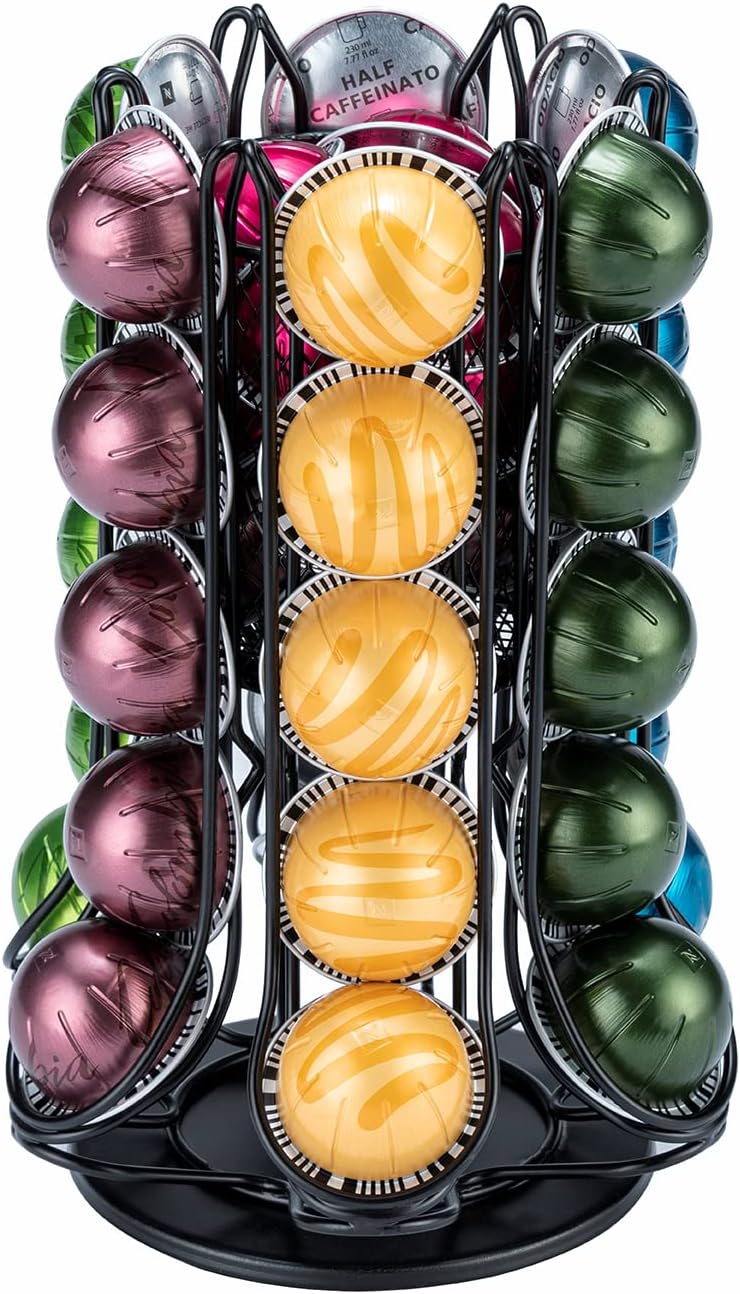 Amazon.com: FlagShip for Nespresso Pod Holder Coffee Pod Carousel for ...