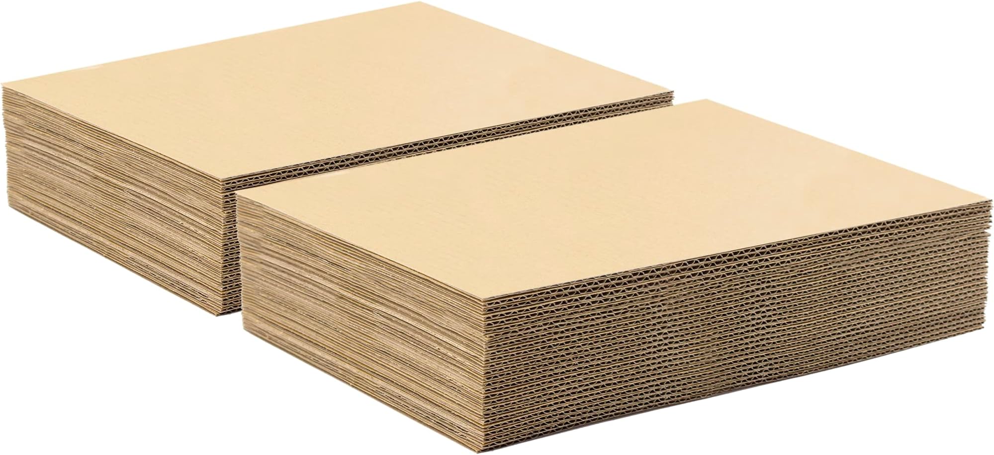Amazon.com: 50-Pack Corrugated Cardboard Sheets with Clear Bags, 11 x 8 ...