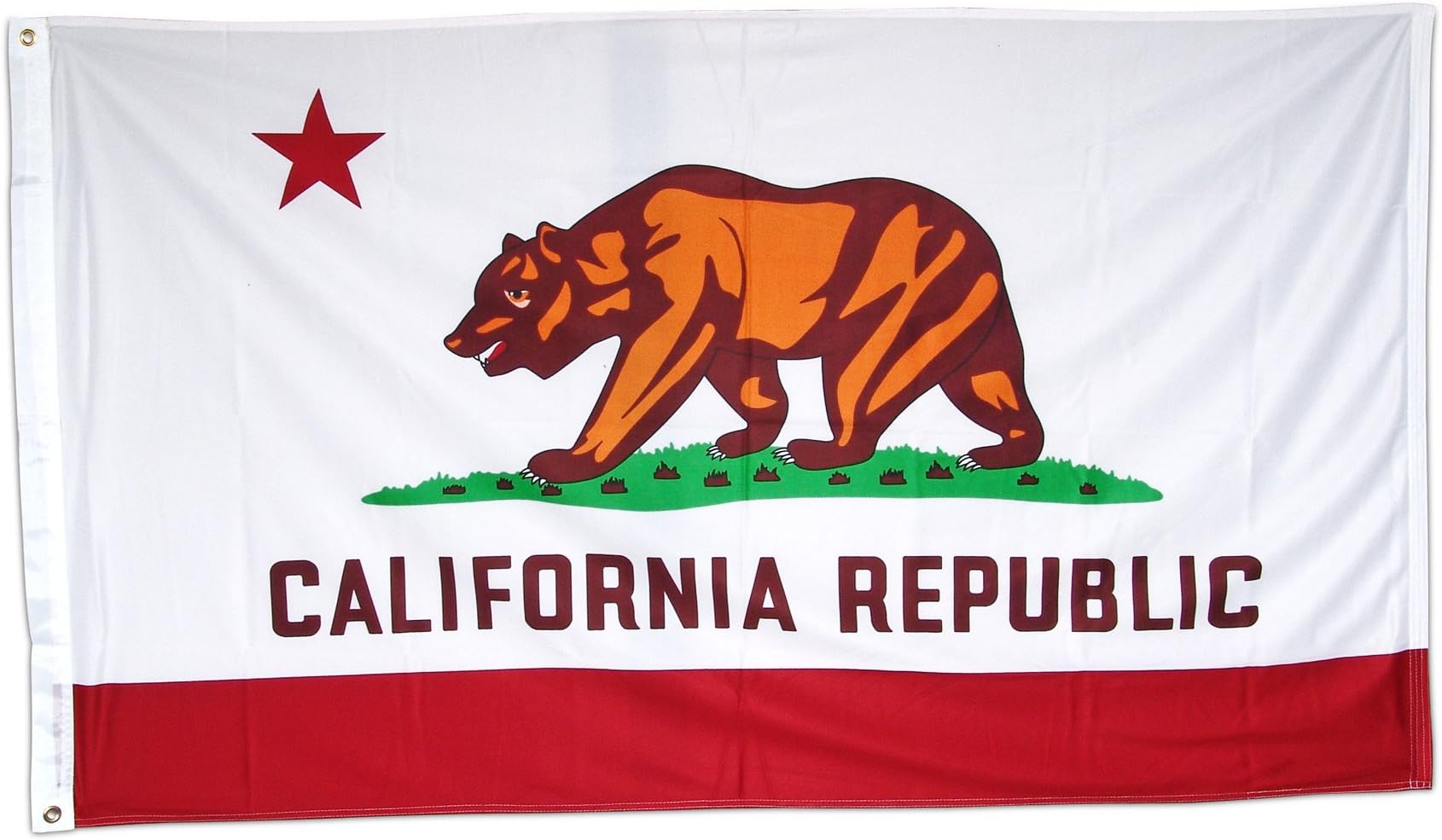 Amazon.com : Online Stores California Superknit Polyester Flag, 3 by 5 ...