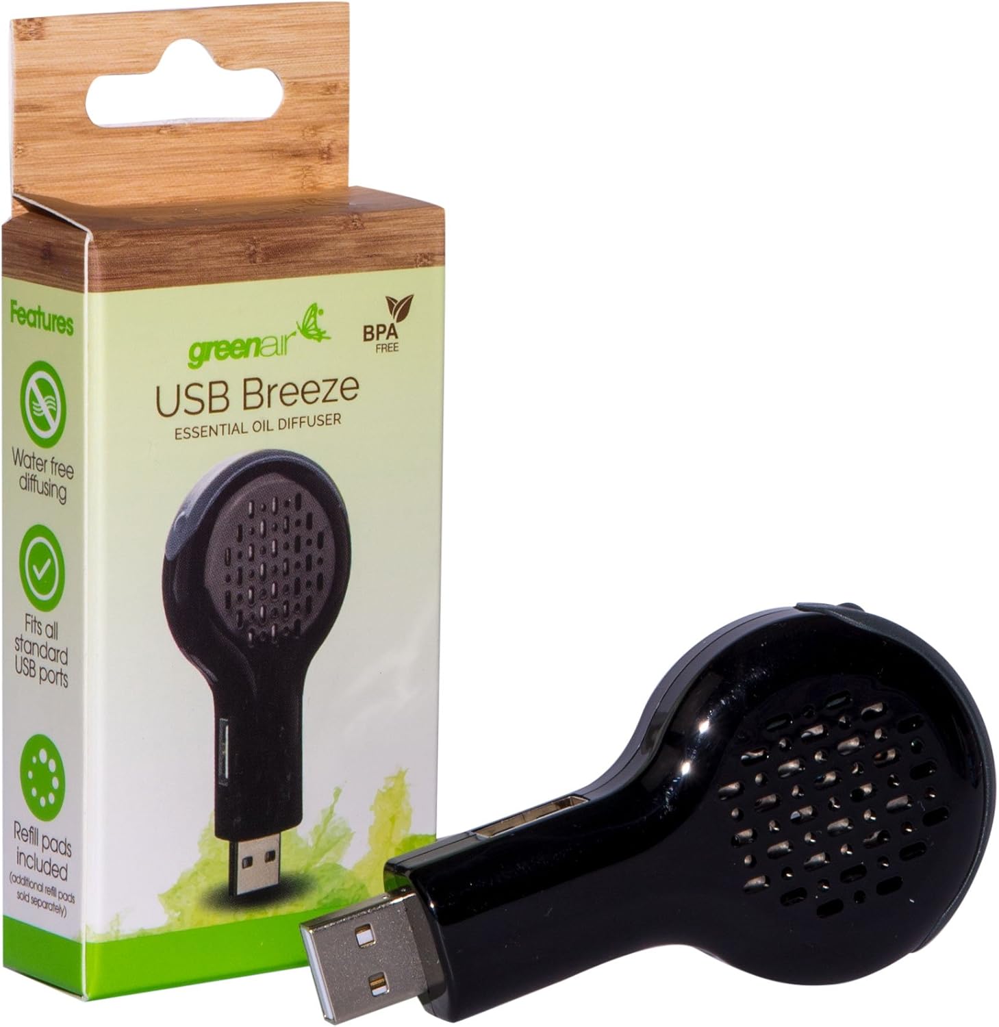 Amazon.com: Greenair Usbbreeze Essential Oil Diffuser for Aromatherapy ...