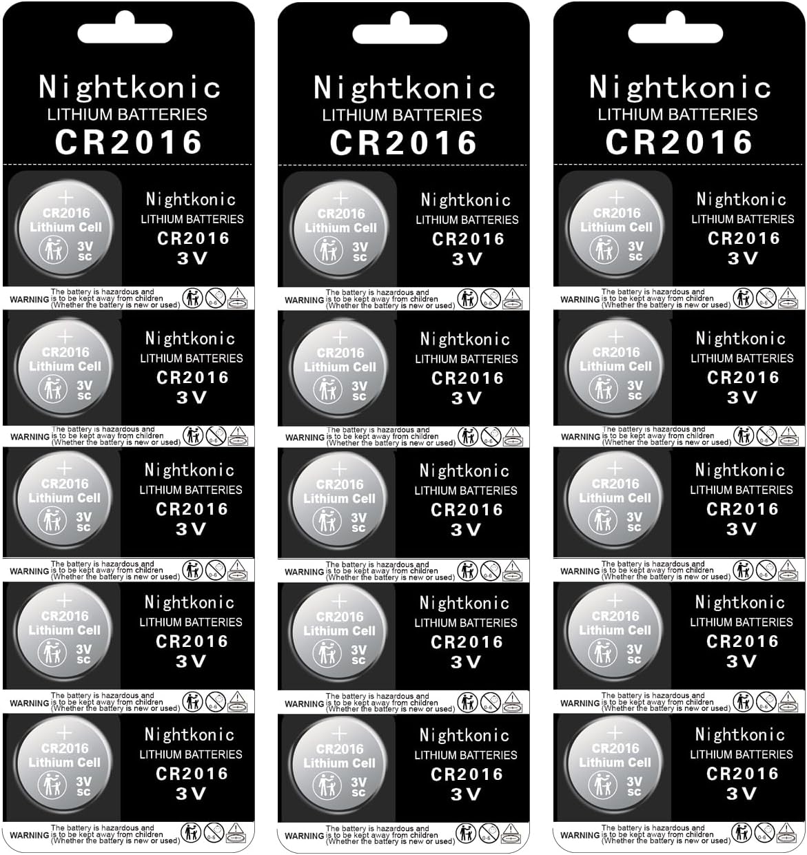 Amazon.com: LiCB CR2016 3V Lithium Battery(10-Pack) : Health & Household