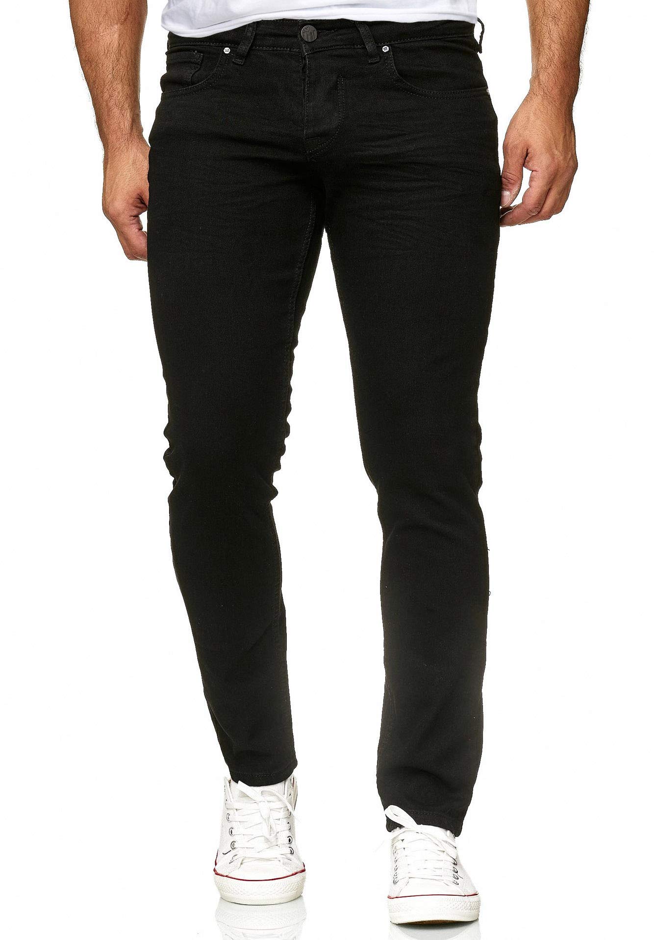 Reslad Jeans-Herren Slim Fit Basic Style Stretch-Denim Männer Jeans ...
