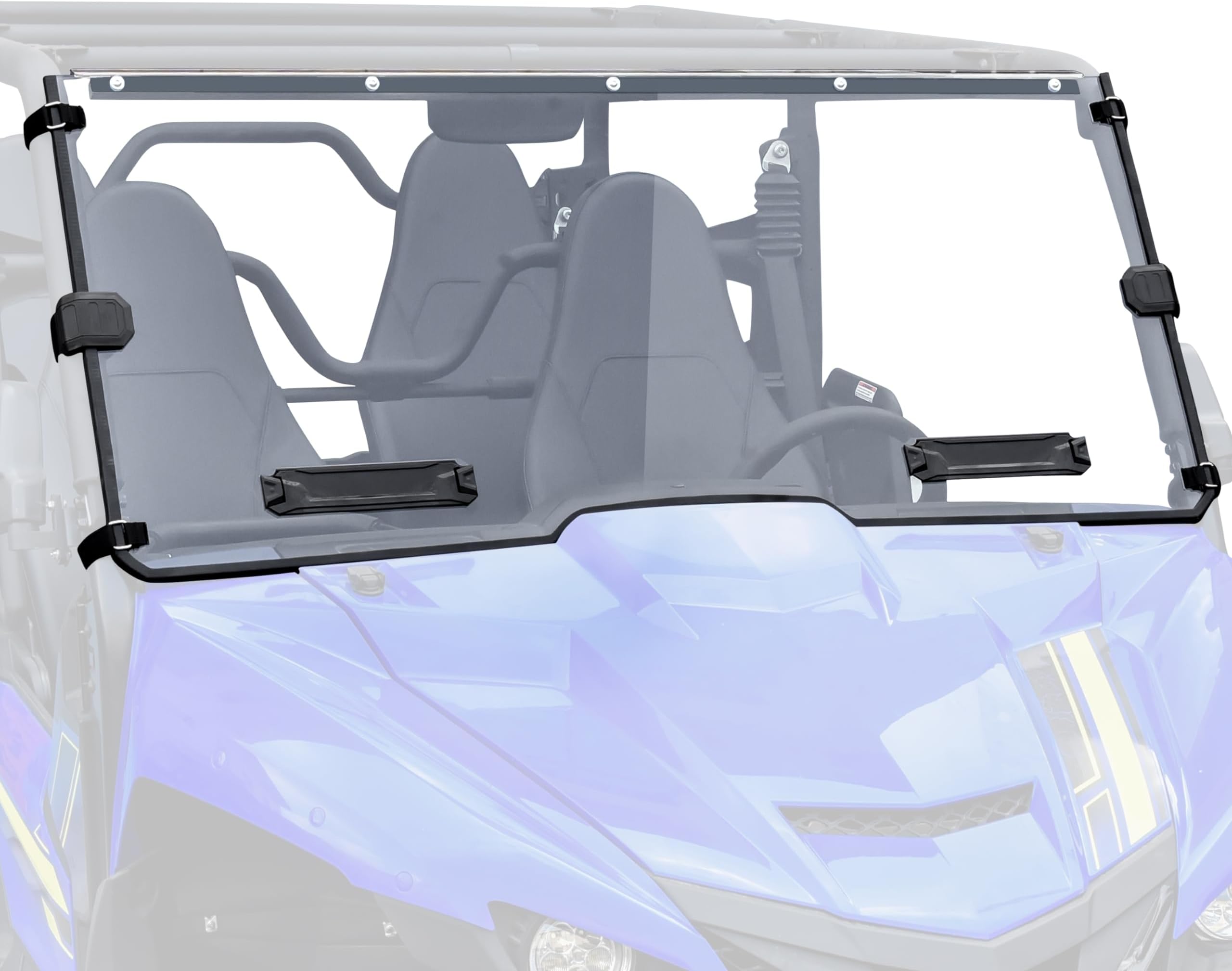 Amazon.com: SAUTVS Full Windshield for Yamaha Wolverine X2 X4 850 ...