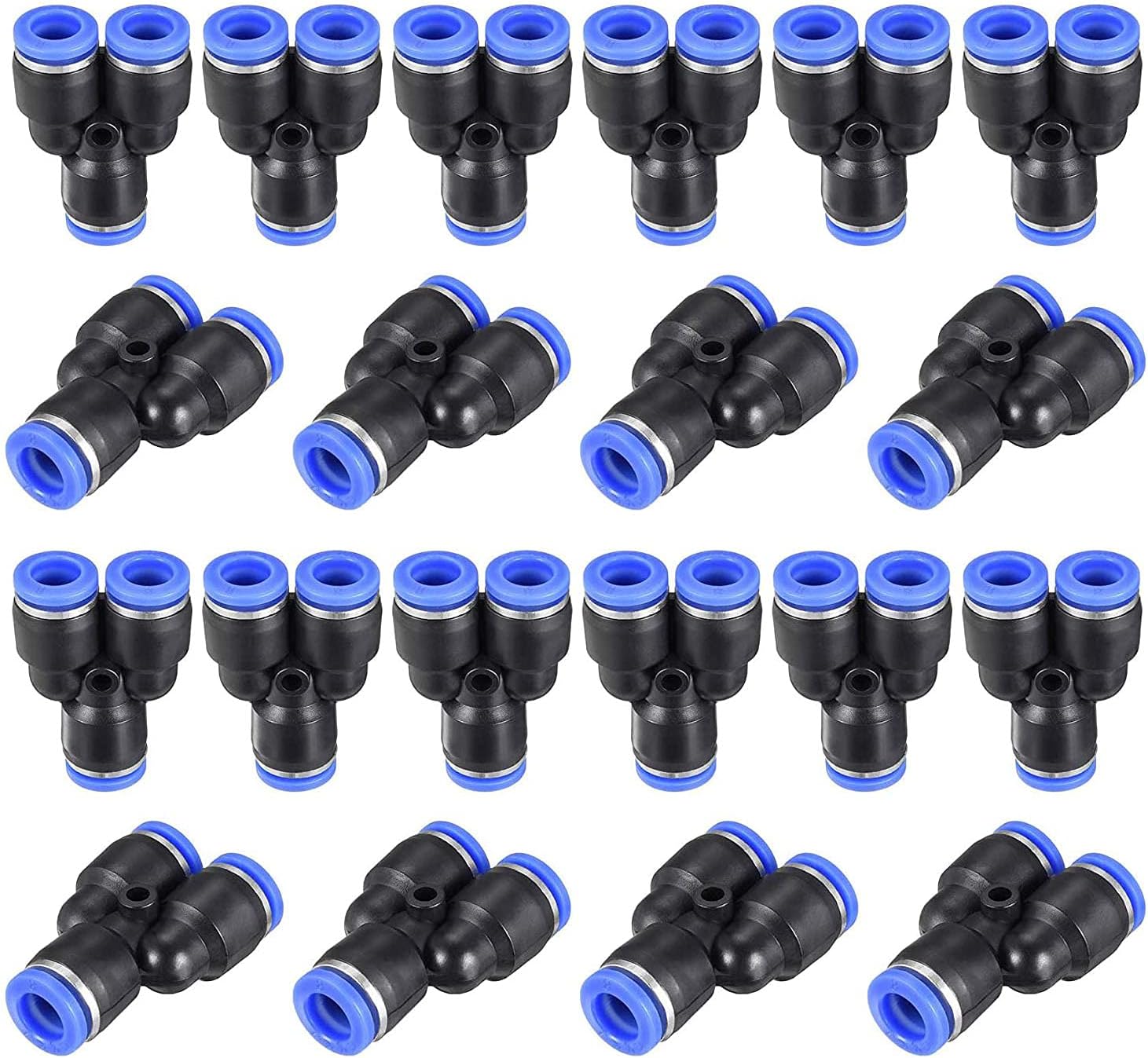 Amazon.com: Y Shape Push Fittings, 8mm (5/16”) OD Push to Connect Quick ...