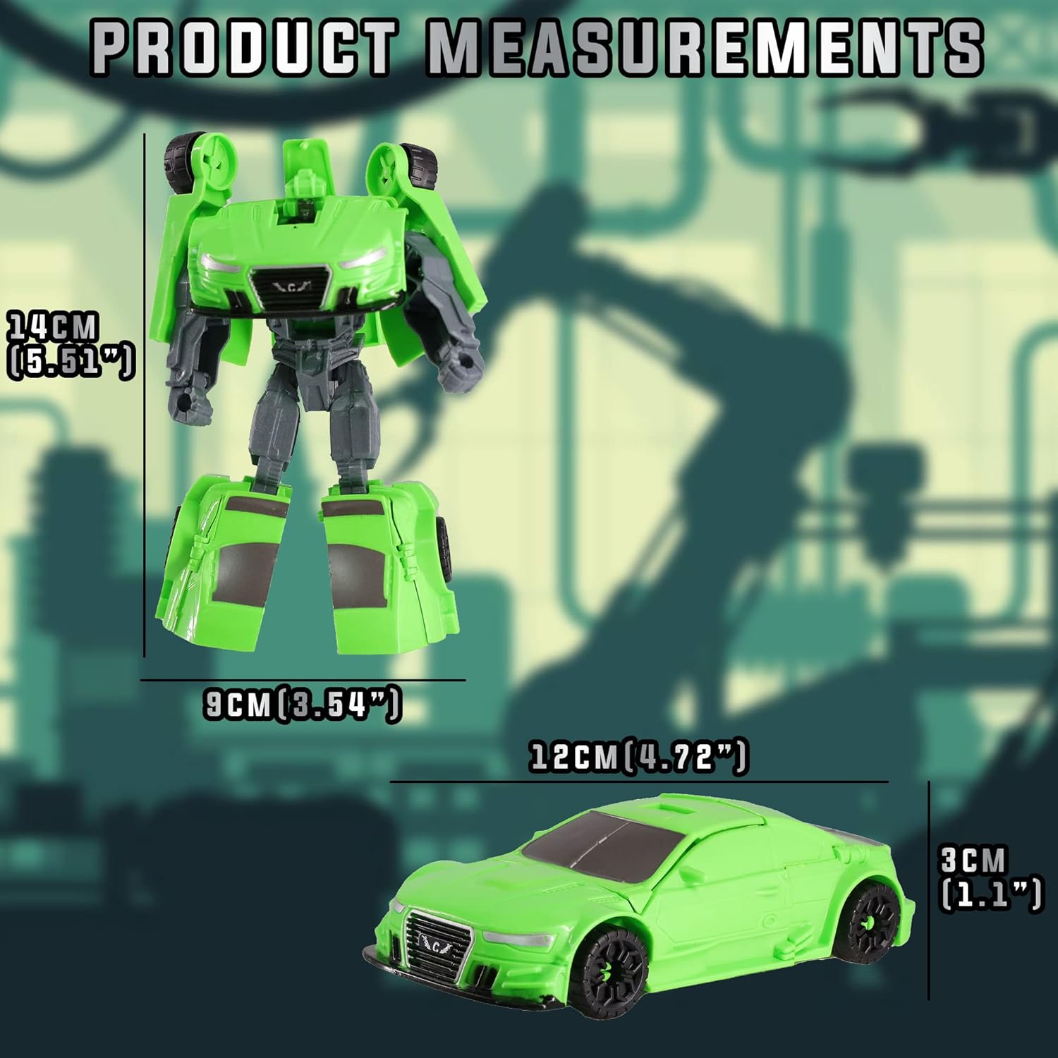 Transforming Robot Racers, from a Battle Mech to a Sports Car ...