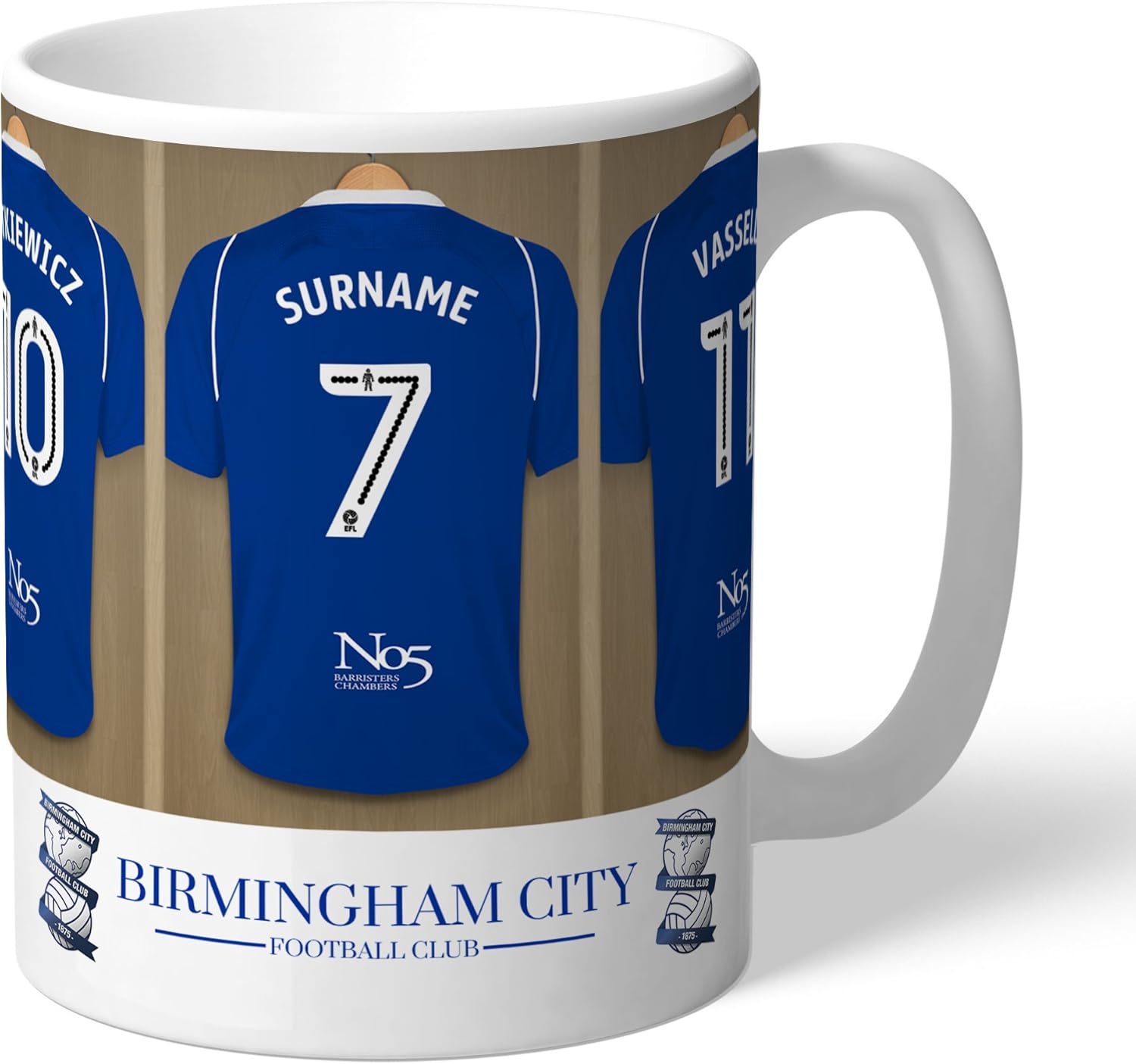 Amazon.com | Personalized Mug Birmingham City Soccer Club Dressing Room ...